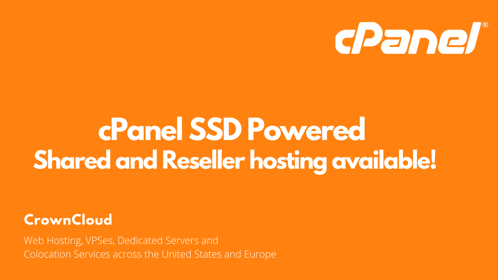 Announcing cPanel SSD Powered Shared and Reseller hosting available ...