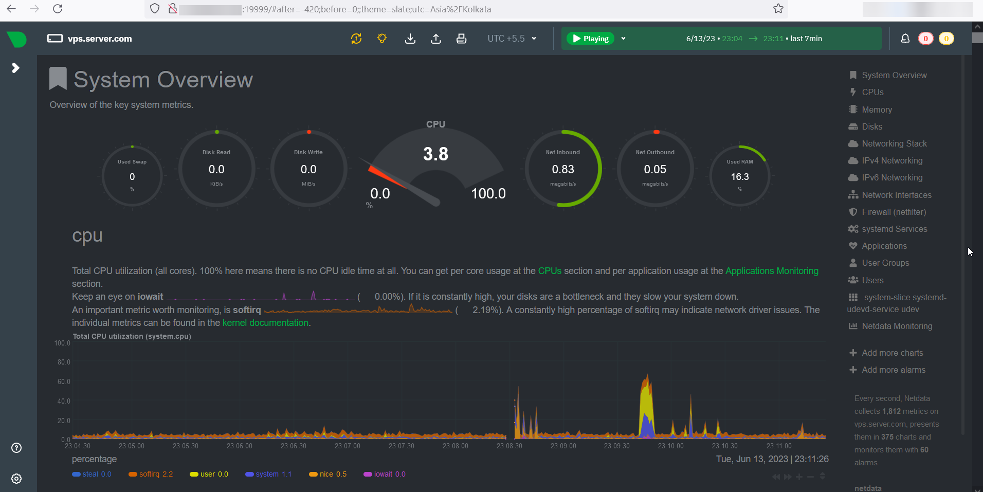 Getting Started with Netdata: A Comprehensive Overview - The CrownCloud ... Getting Started with Netdata: A Comprehensive Overview - The CrownCloud ...