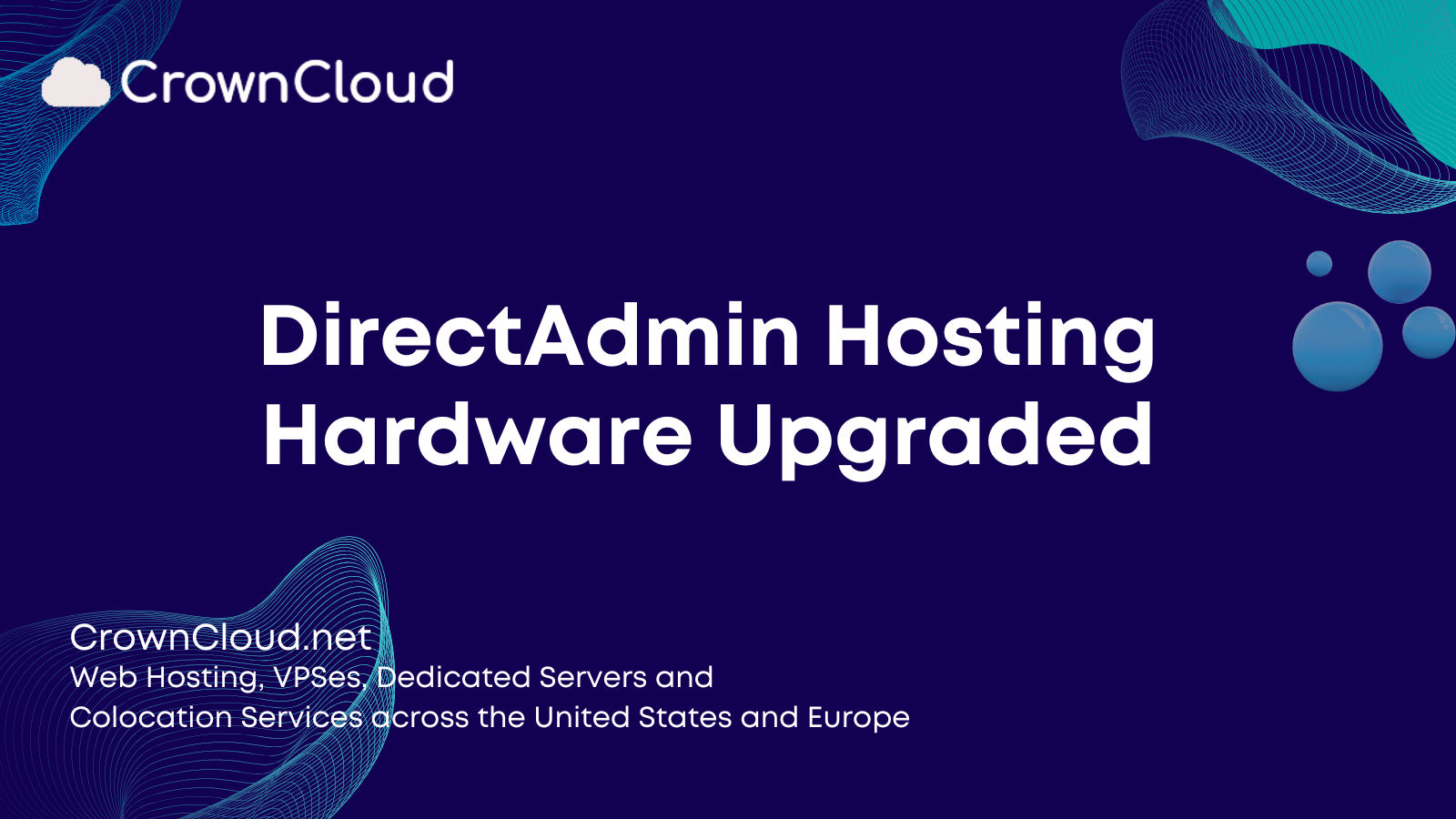 DirectAdmin Hosting Hardware Upgraded - The CrownCloud Blog.